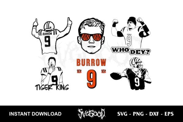 Joe Burrow SVG - SVGGOOD