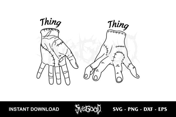 Thing Wednesday Addams SVG - SVGGOOD