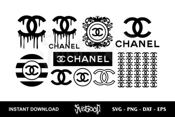 Chanel Logo Drip SVG Bundle - SVGGOOD