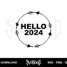 Happy New Year 2024 SVG Free - SVGGOOD