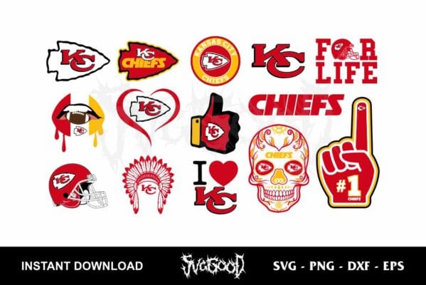 NFL Kansas City Chiefs SVG Bundle - SVGGOOD