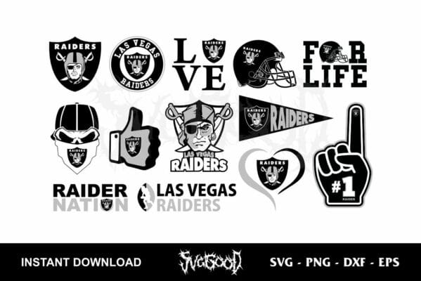 NFL Las Vegas Raiders SVG Bundle - SVGGOOD