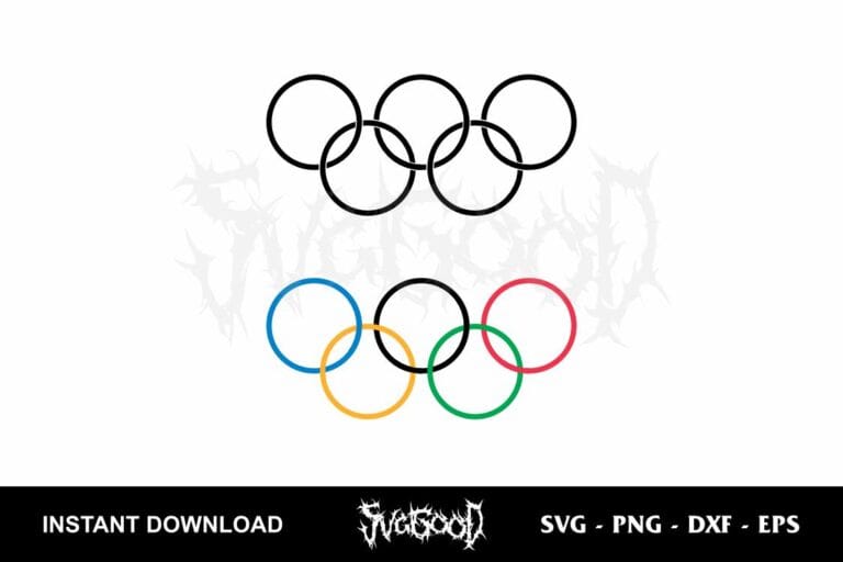 Olympic Rings Logo SVG Vector - SVGGOOD