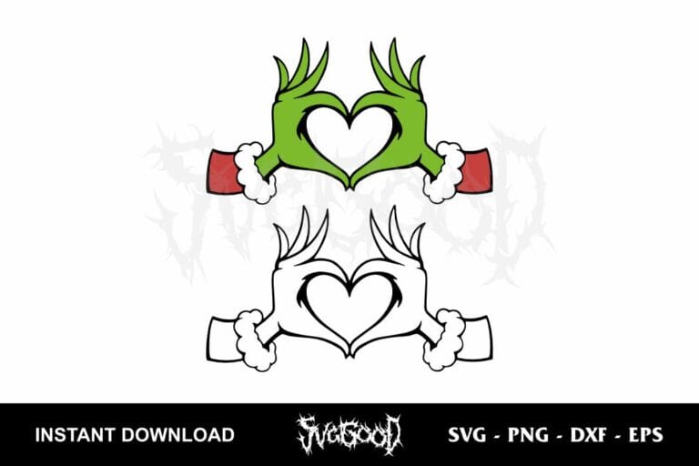 Christmas Grinch Middle Finger SVG - SVGGOOD