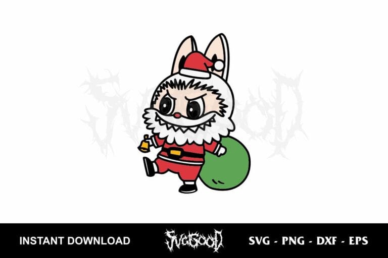 Labubu Christmas SVG - SVGGOOD
