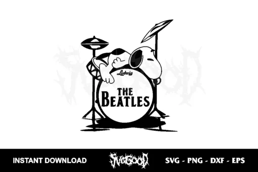 Snoopy The Beatles SVG Cricut - SVGGOOD