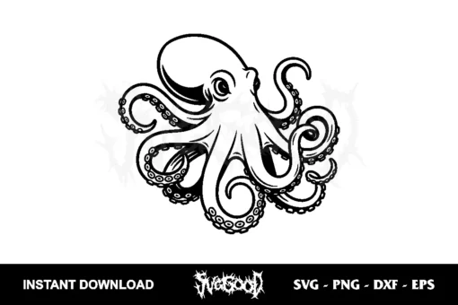 Octopus Vector SVG Free - SVGGOOD